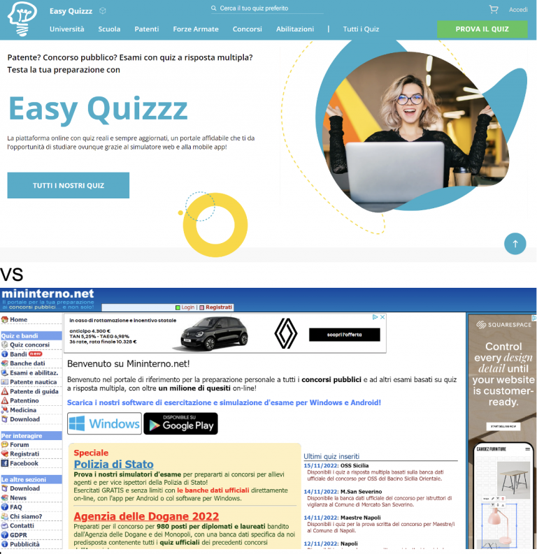 Easy Quizzz vs Mininterno: quale scegliere? - Sanità Digitale