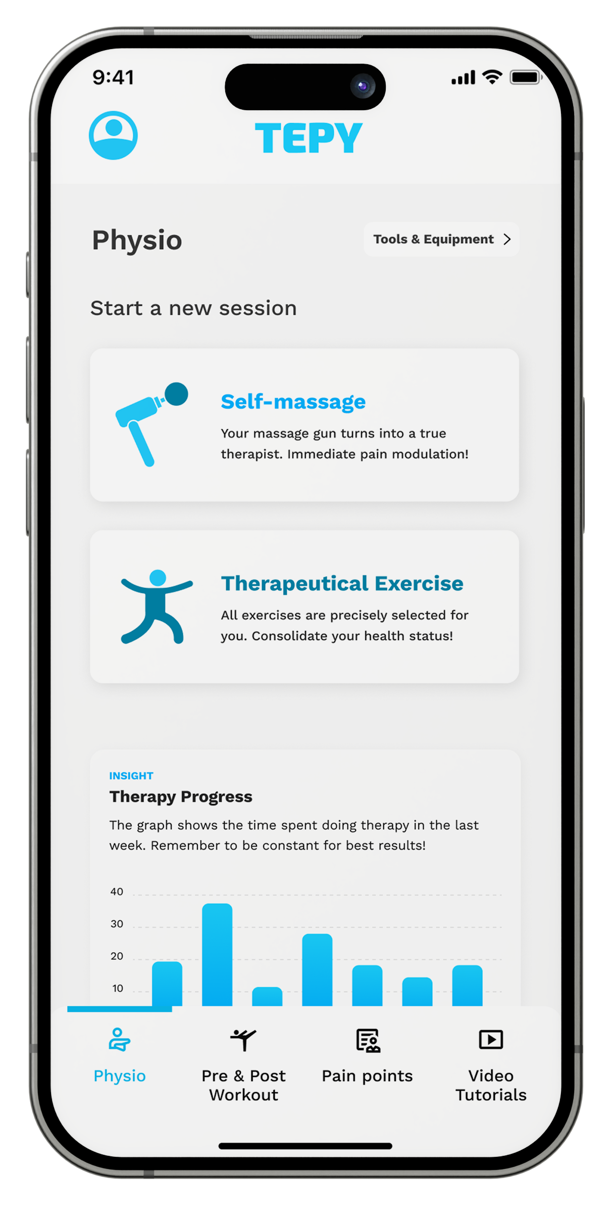 Tepy: l’app fisioterapica italiana con AI integrata - Sanità Digitale